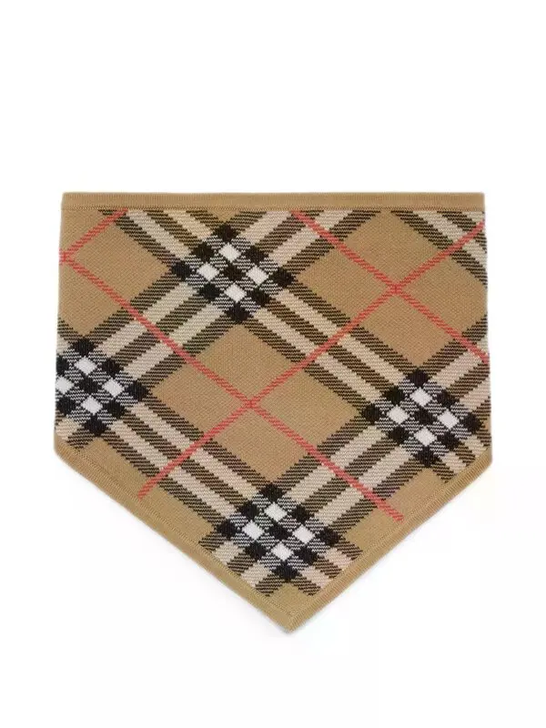 Burberry Check Cotton Blend Dog Bandana