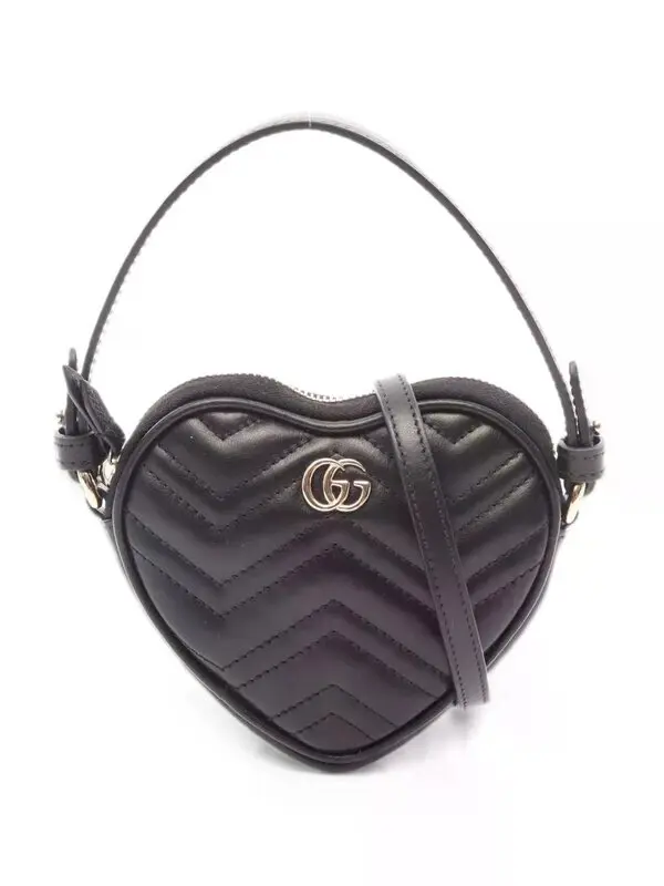 Gucci 2016-2026 Gg Marmont Calfskin Heart Satchel