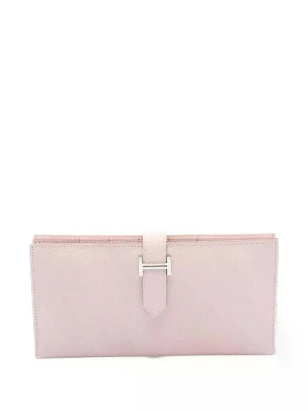 Hermès 2022 Epsom Bearn Soufflet Wallet Long Wallets