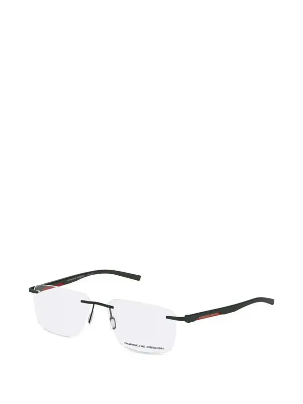 Porsche Design Rimless Rectangle-frame Glasses - Black