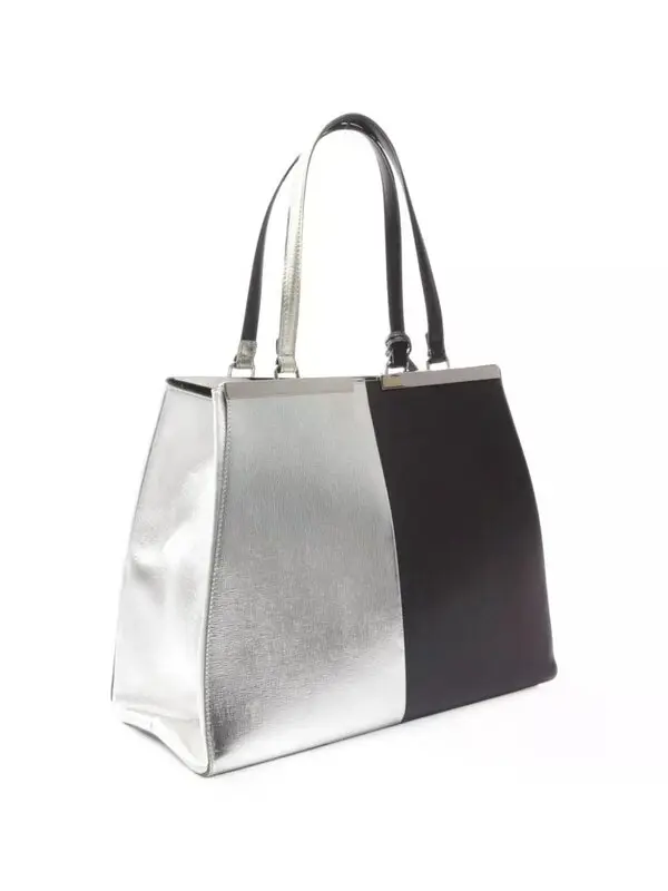 Fendi 2010-2026 Large Bicolor Vitello Elite 3jours Tote Bag