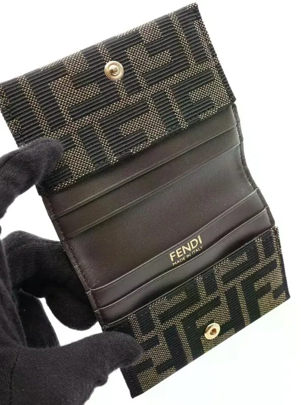 Fendi 2000-2010 Zucca Canvas Case Card Holder
