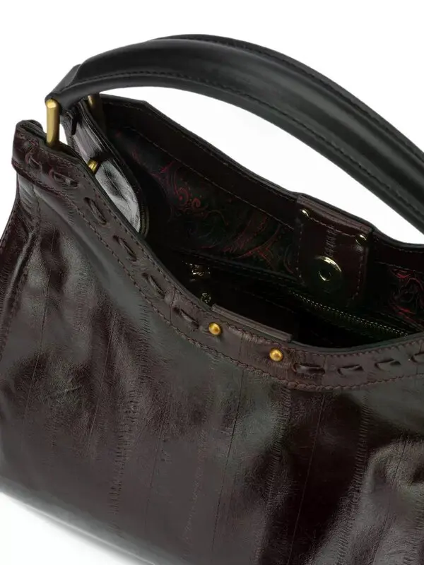 GIANNI CHIARINI Aurora Whipstitch-trim Shoulder Bag - Brown