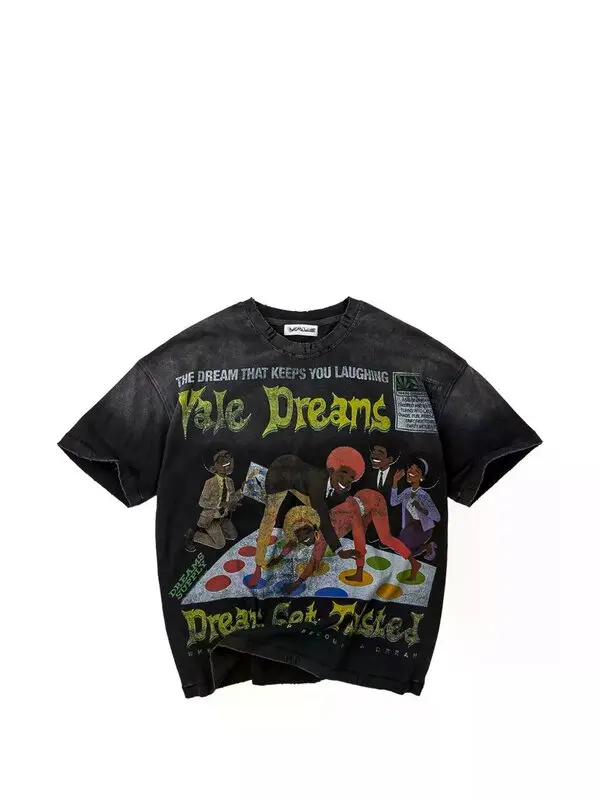 VALE FOREVER Twister Graphic-print T-shirt - Black