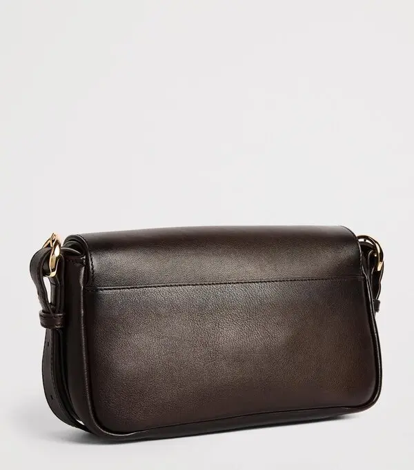 Sandro Medium Leather Le Mambo Shoulder Bag