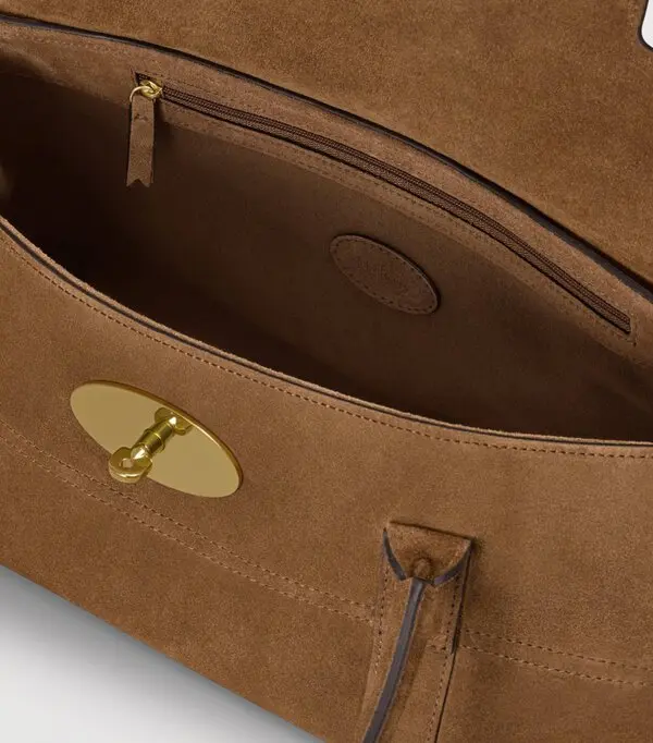 Mulberry Suede Bayswater East West Shoulder Bag