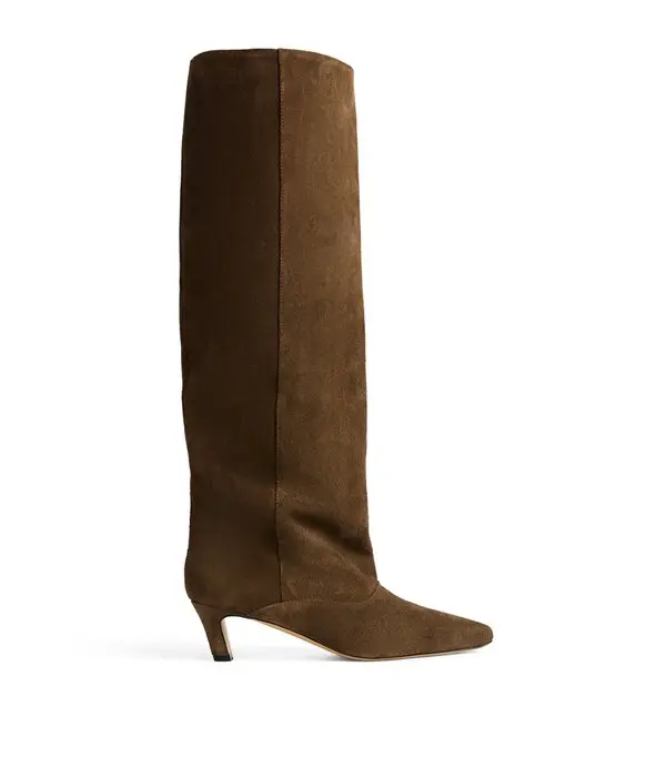 Sandro Suede Slouchy Knee-high Boots 55 - Brown