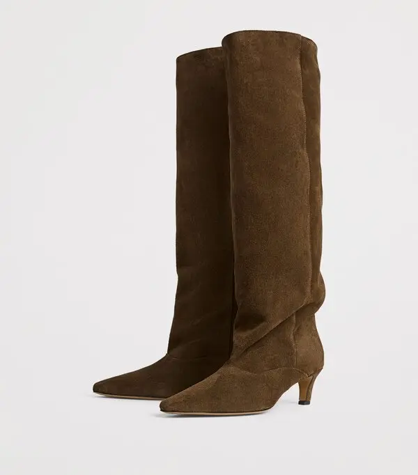 Sandro Suede Slouchy Knee-high Boots 55