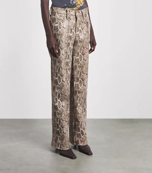 MOTHER The Maven Sneak High-rise Straight Jeans