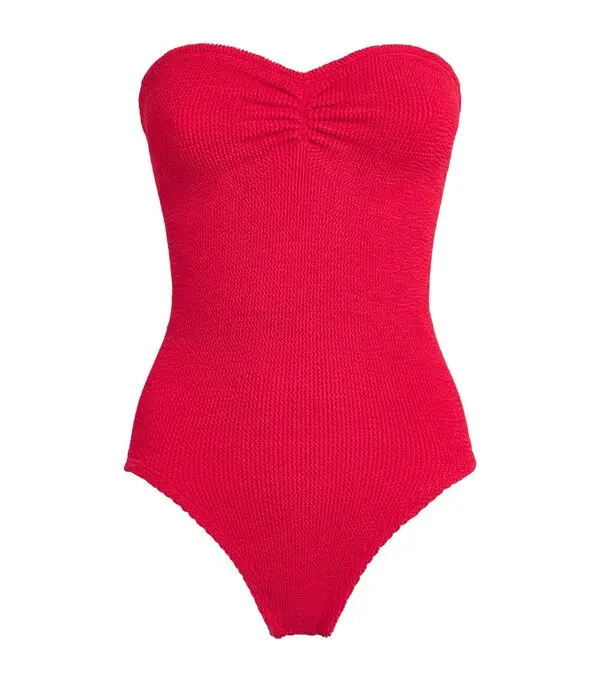 Hunza G Strapless Coverage Brooke Swimsuit - Red