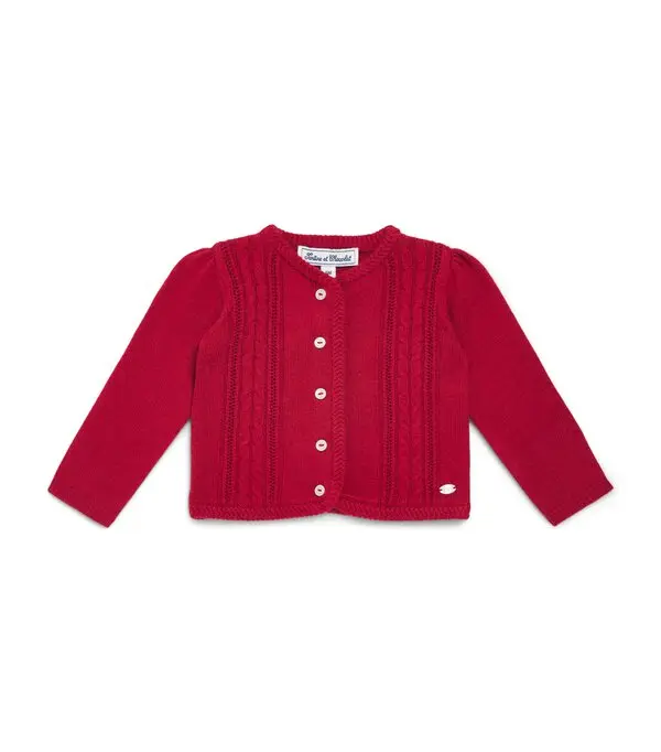 TARTINE ET CHOCOLAT Cable-knit Cardigan