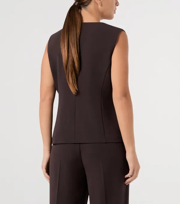 Marina Rinaldi Sleeveless V-neck Blouse