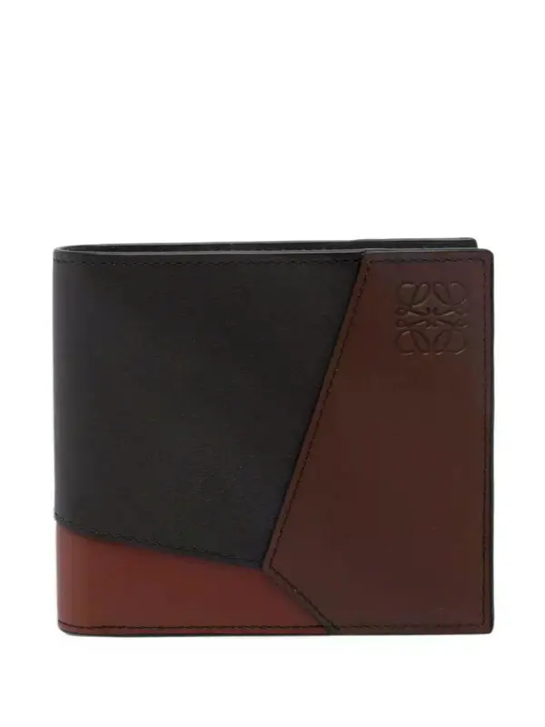 Loewe Puzzle Bi-fold Wallet In Classic Calfskin