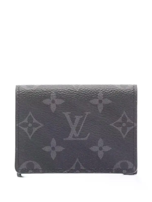 LOUIS VUITTON 2021-2026 Monogram Eclipse Envelope Business Card Holder