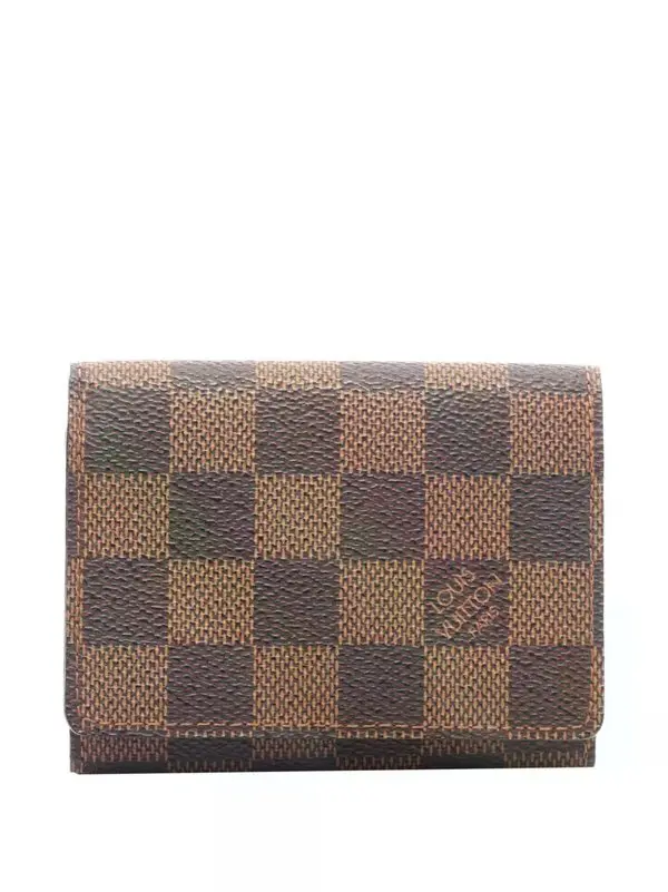 LOUIS VUITTON 2003 Damier Ebene Card Holder