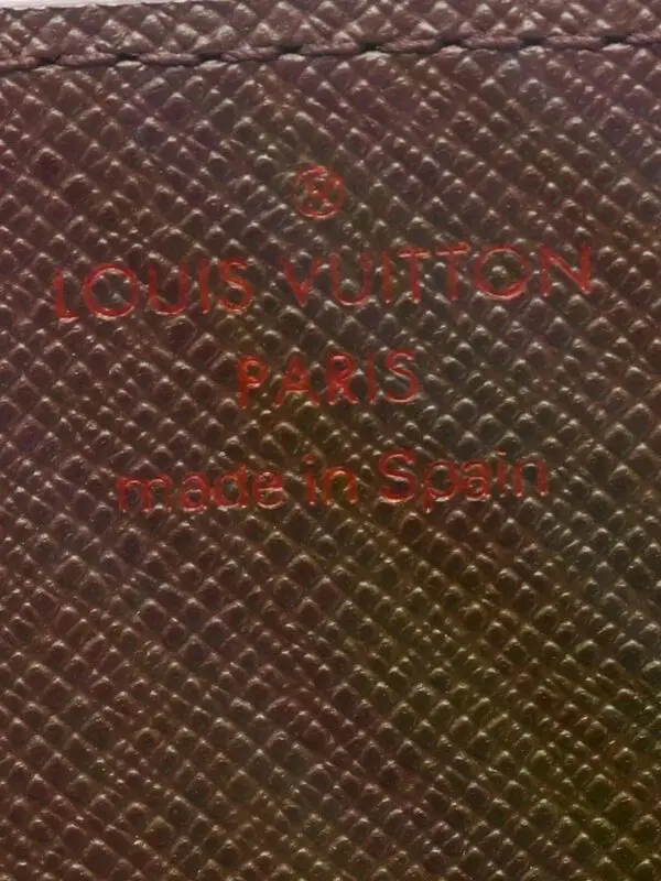 LOUIS VUITTON 2003 Damier Ebene Card Holder