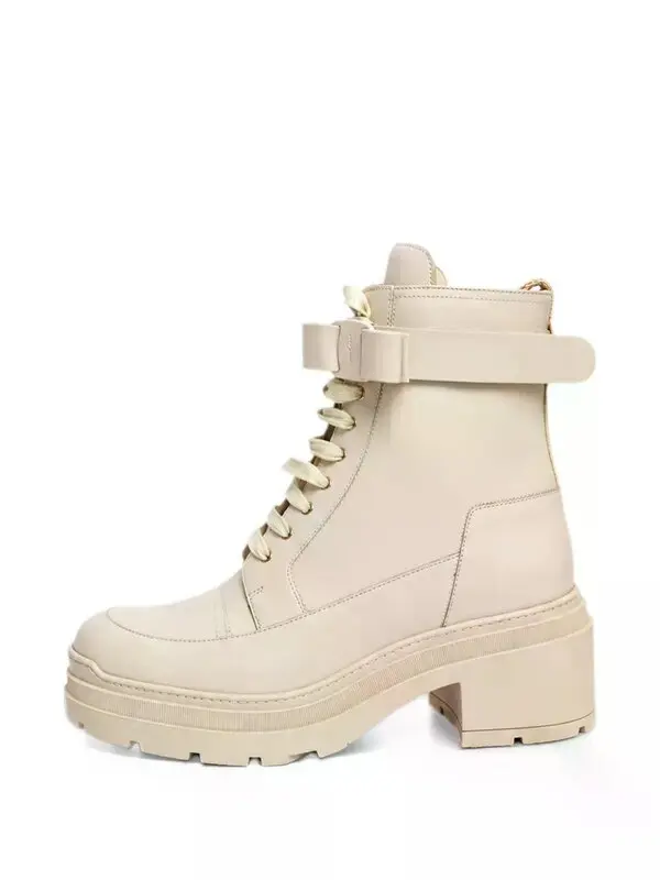 FERRAGAMO Vara Bow Combat Boots