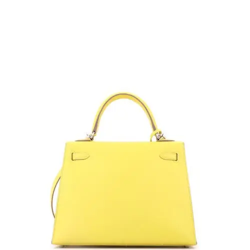 Hermès Kelly Handbag Epsom With Palladium Hardware 25