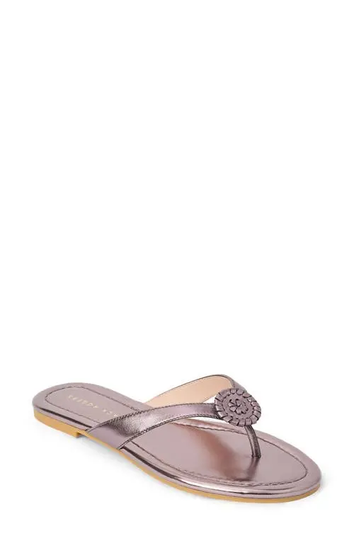 Jack Rogers Roxy Leather Flip Flop - Anthracite