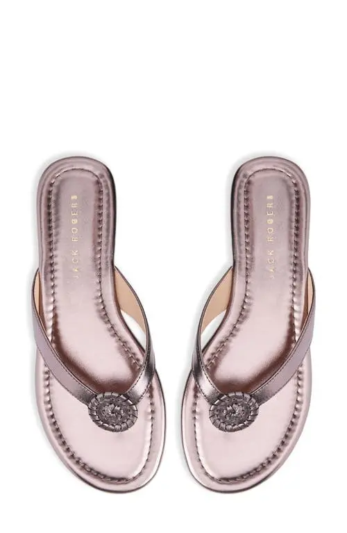 Jack Rogers Roxy Leather Flip Flop - Anthracite