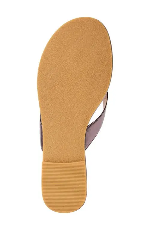 Jack Rogers Roxy Leather Flip Flop - Anthracite