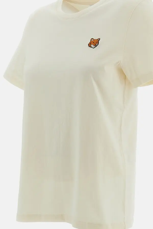 Maison Kitsuné T-shirt Girocollo Con Patch Fox Head