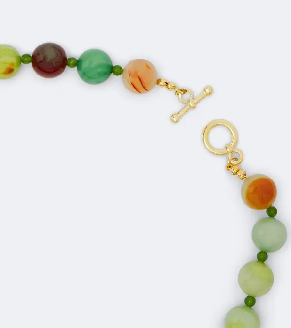 YSSO Cote 24kt -plated Beaded Necklace