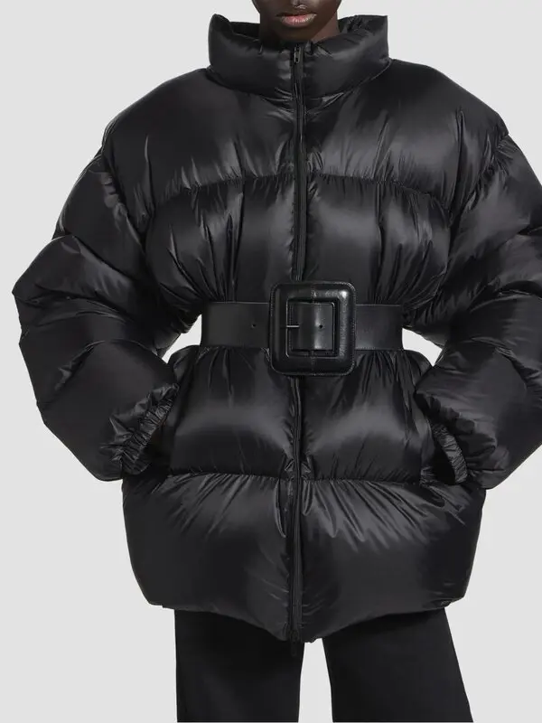 Balenciaga Belted Hourglass Short Puffer