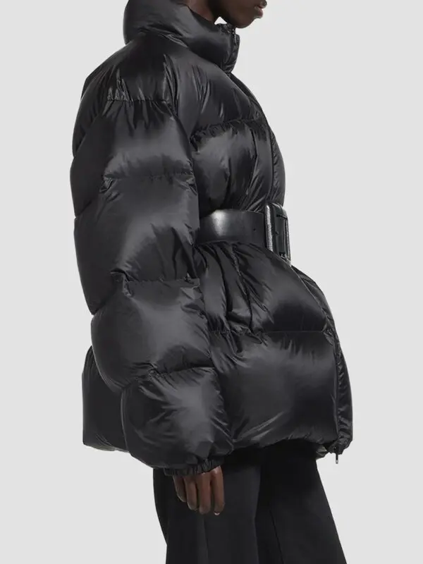 Balenciaga Belted Hourglass Short Puffer