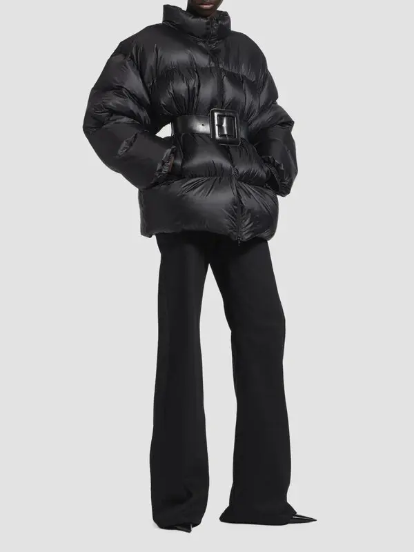 Balenciaga Belted Hourglass Short Puffer