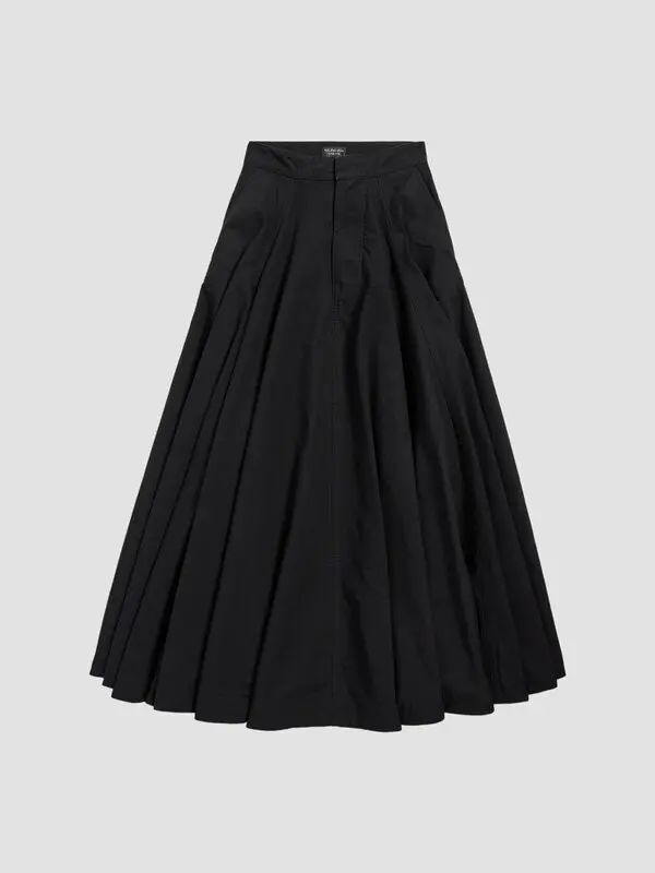 Balenciaga Godet Maxi Skirt - Black