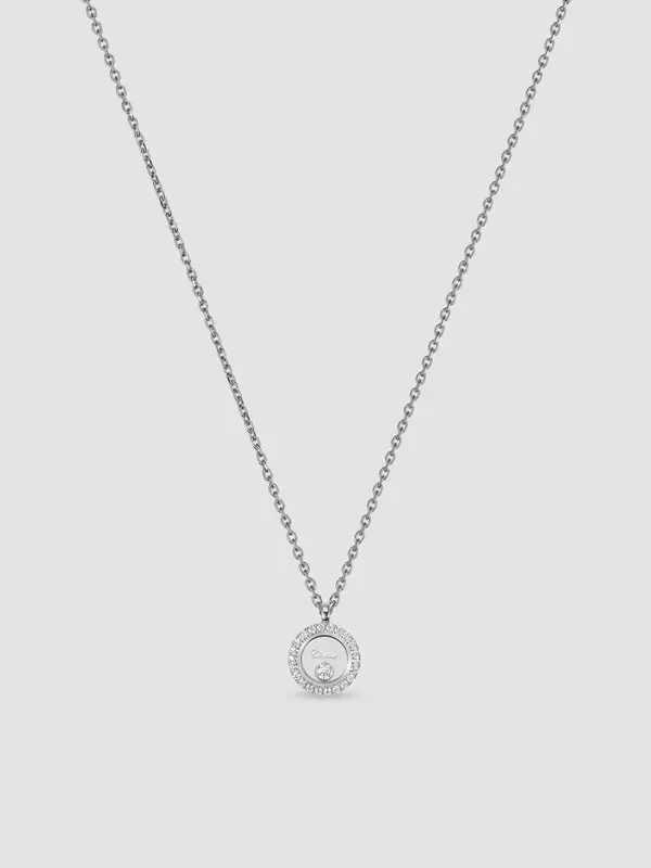 Chopard Happy Diamonds Icons 18k & 0.16 Tcw Diamond Pendant Necklace - White Gold
