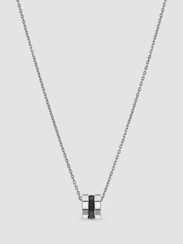 Chopard Ice Cube 18k White Gold & Ceramic Pendant Necklace