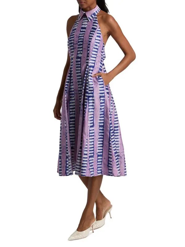 BUSAYO Aderoju Cotton Halter Midi-dress