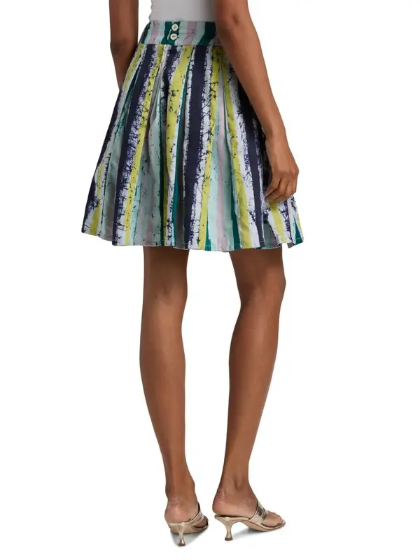BUSAYO Kolawole Striped Cotton Skirt