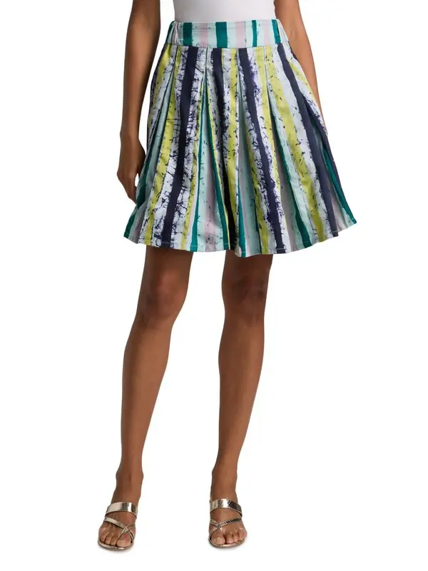 BUSAYO Kolawole Striped Cotton Skirt