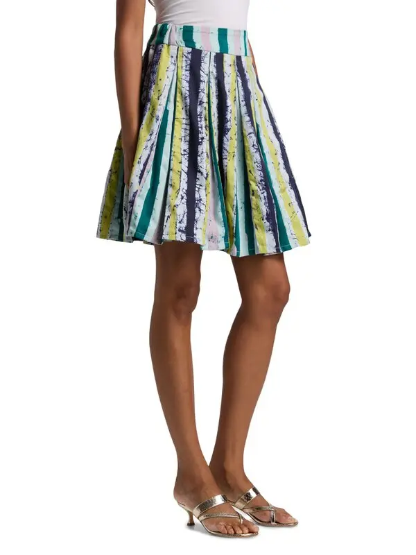 BUSAYO Kolawole Striped Cotton Skirt