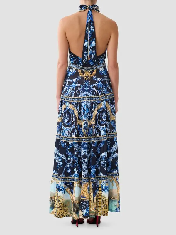 Camilla Halterneck Jersey Maxi Dress