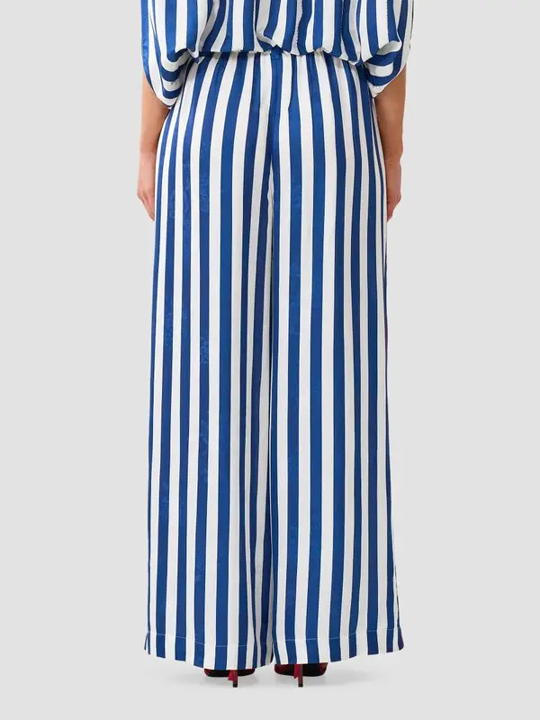 Camilla Striped Wide-leg Pants