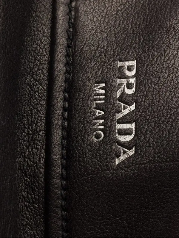 Prada Route Leather Tote Bag
