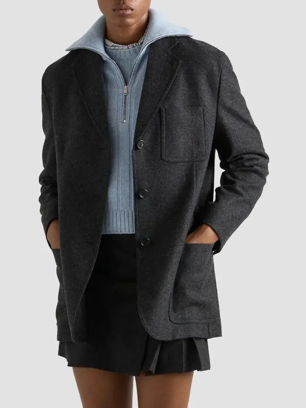 Prada Wool Single-breasted Blazer