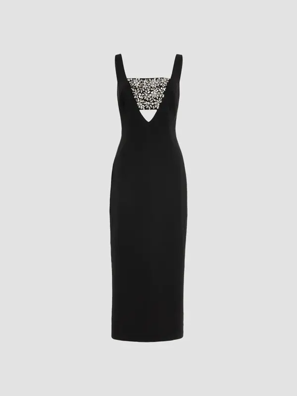 Ramy Brook Kessley Embellished Sheath Midi Dress