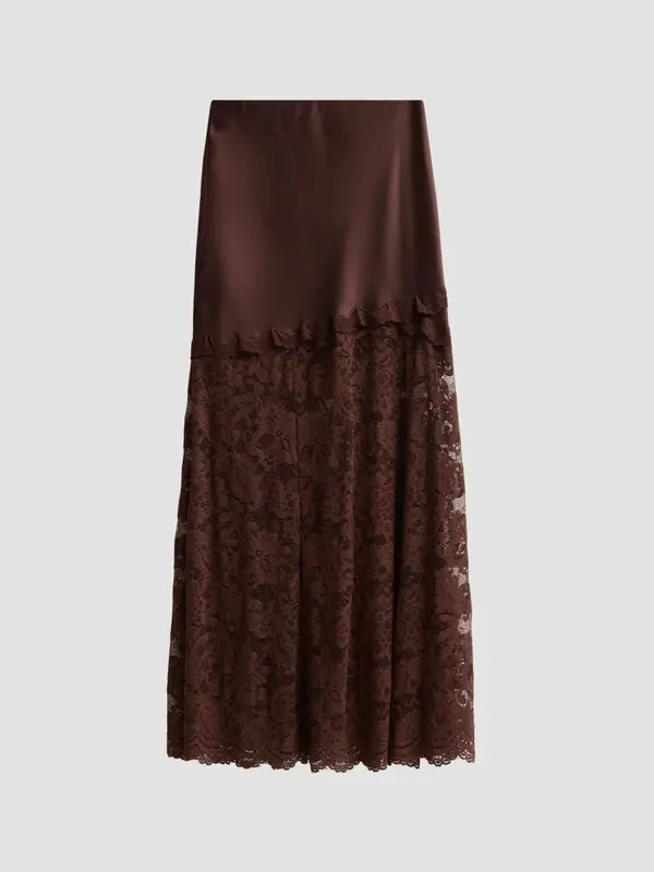 Generation Love Perrine Lace Combo Slip Skirt
