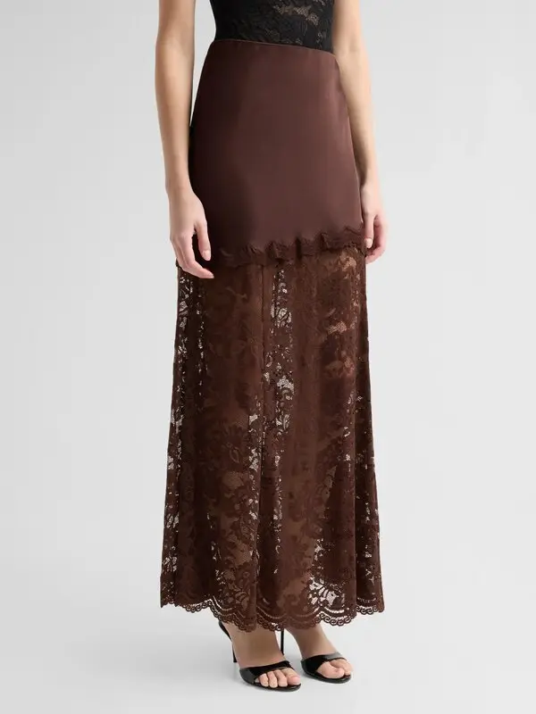 Generation Love Perrine Lace Combo Slip Skirt