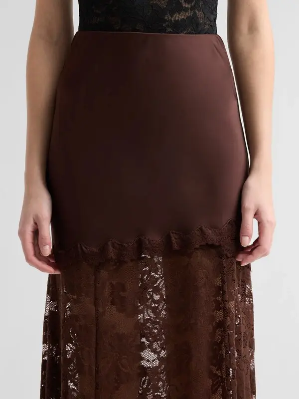 Generation Love Perrine Lace Combo Slip Skirt