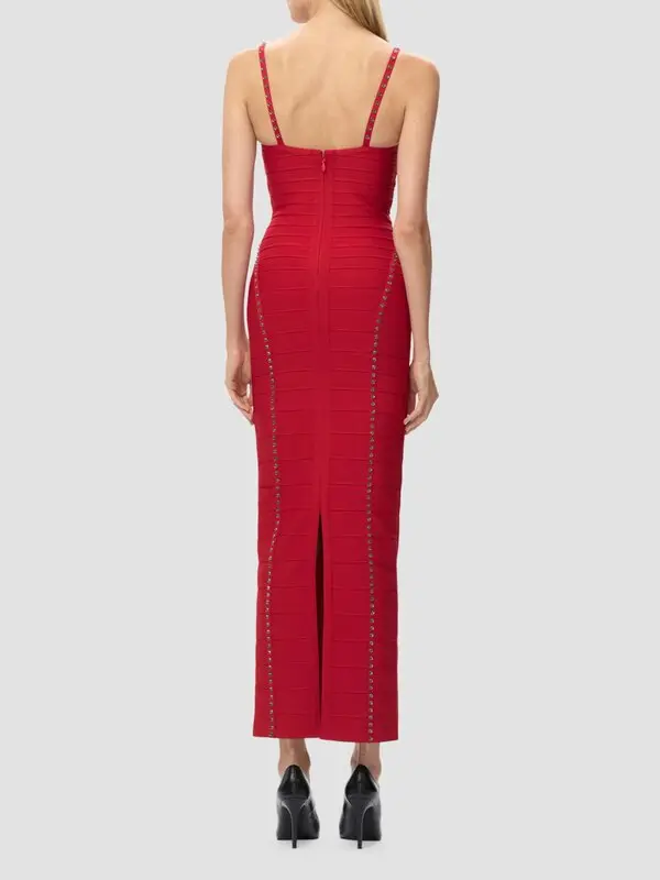 Herve Leger Daniella Embellished Bandage Gown
