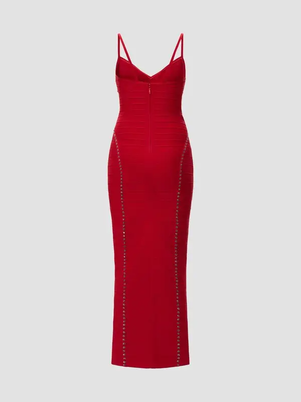 Herve Leger Daniella Embellished Bandage Gown