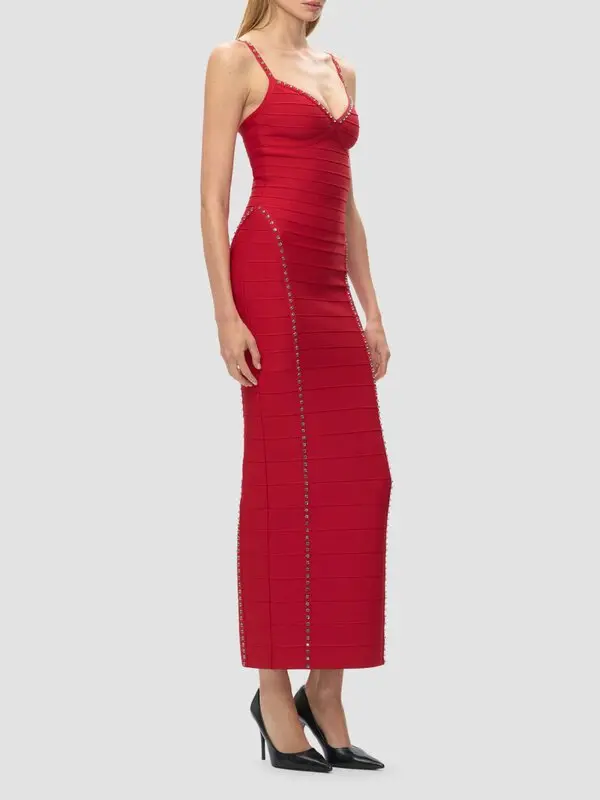 Herve Leger Daniella Embellished Bandage Gown