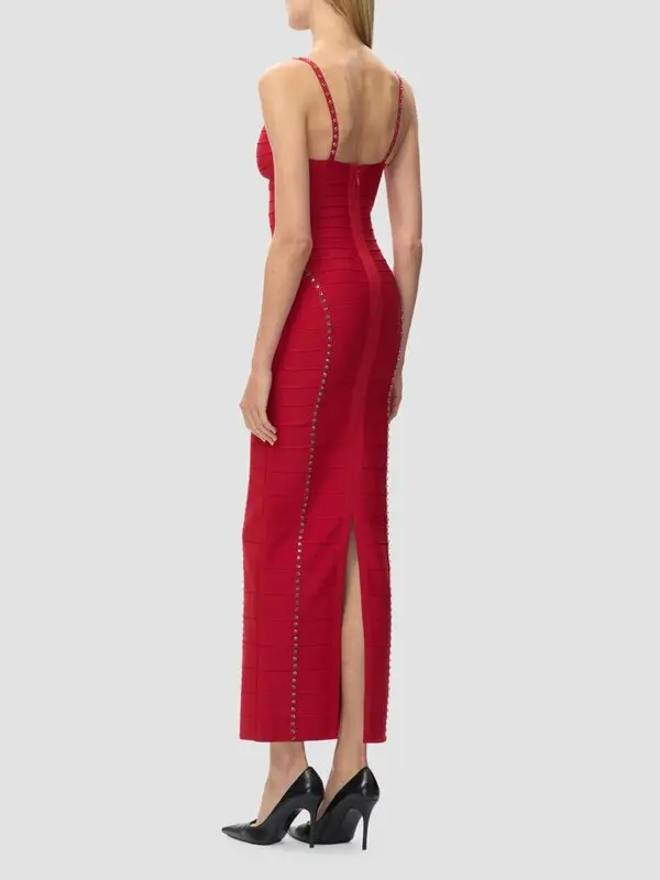 Herve Leger Daniella Embellished Bandage Gown