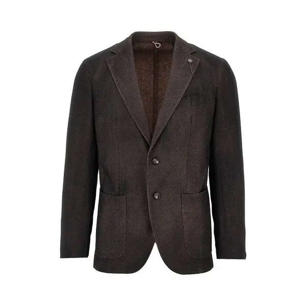 SANTANIELLO Wool-blend Destructured Jacket